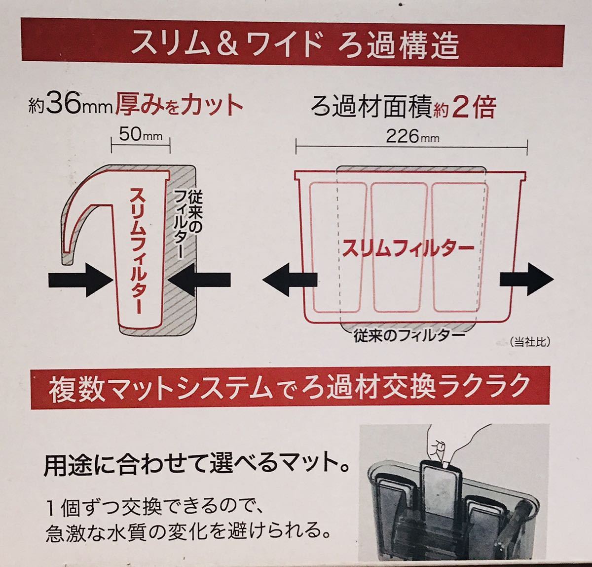 2個セット GEX ジェックス スリムフィルターM ⑤828 外掛け式フィルター 幅30〜40cm 水容量35L以下用 4972547013828(簡易式、エアーポンプ式)｜売買された ...