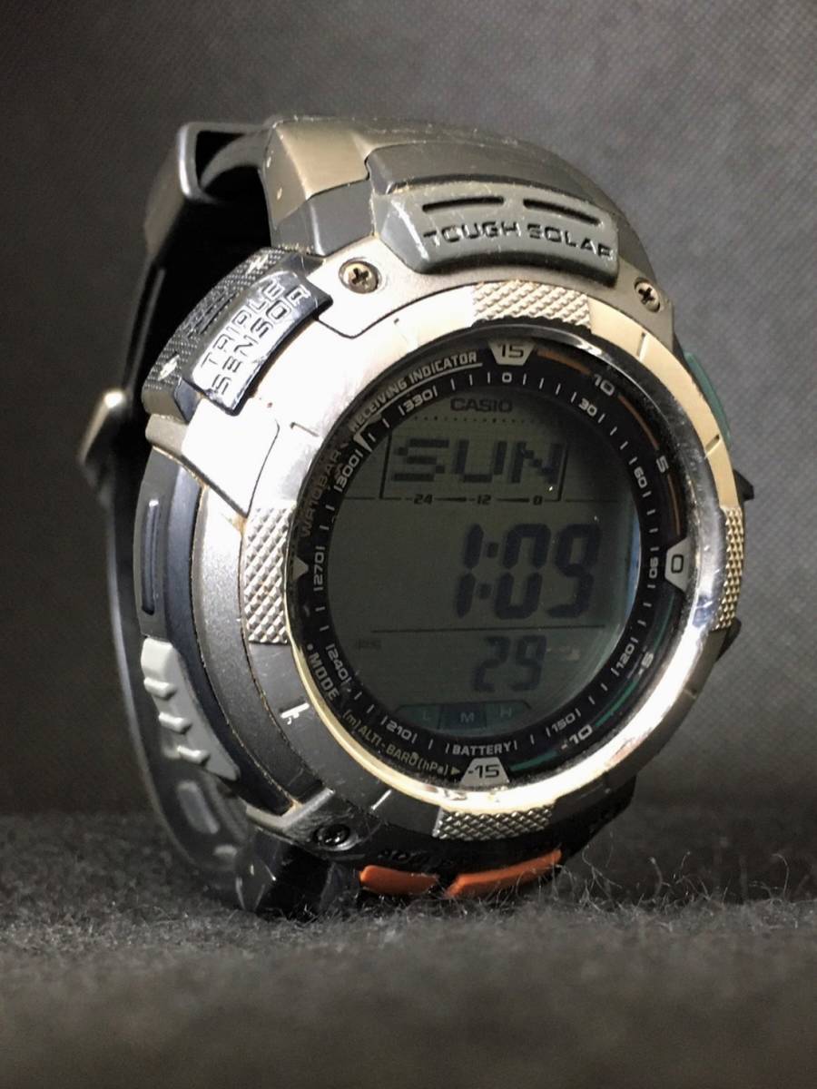 120円 CASIO カシオ 腕時計 PRW-1000J PRO TREK プロトレック ソーラー 稼働品(PRO TREK)｜売買された ...