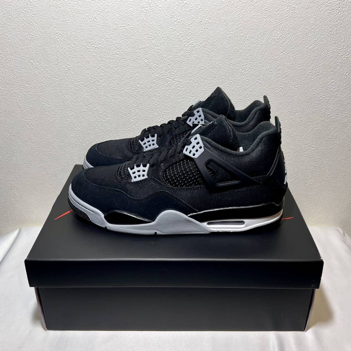 28cm NIKE AIR JORDAN 4 RETRO SE BLACK CANVAS DH7138-006 ナイキ エア ジョーダン ...
