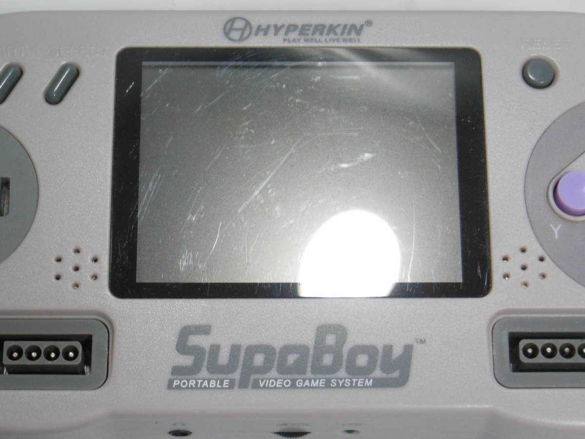 レ 2F SupaBoy PORTABLE VIDEO GAME SYSTEM HYPERKIN バッテリー膨張あり SFC互換機 ジャンク ...