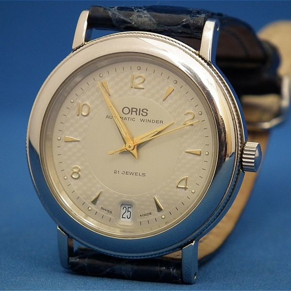 オリス クラシック 自動巻き 裏蓋スケルトン 腕時計 ORIS AUTOMATIC WINDER 21JEWELS Ref.7454(オリス)｜売買されたオークション情報、yahooの商品情報 ...