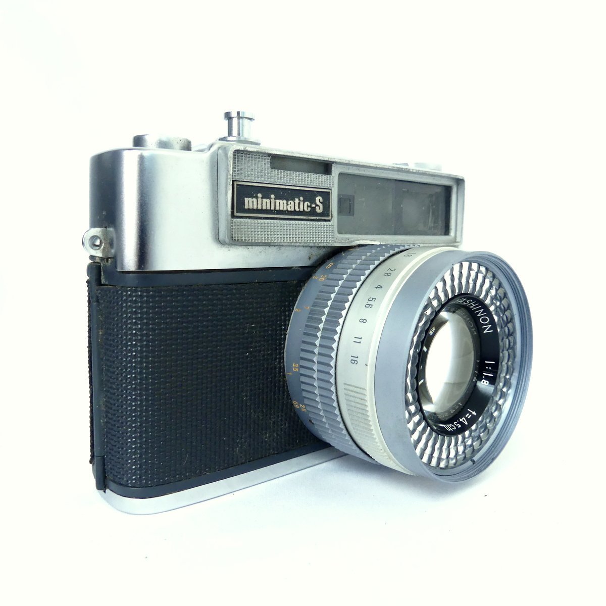 YASHICA ヤシカ minimatic-S 45mm 4.5cm F1.8 フィルムカメラ 空シャッターOK /2209C(コンパクト ...