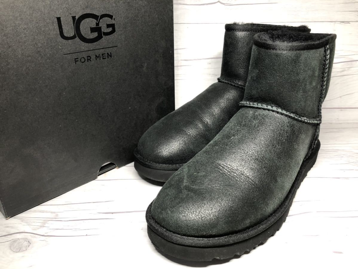 箱付 UGG メンズ 28cm アグ ブーツ シューズ 黒 ブラック ムートン 1007307 CLASSIC MINI(男性用)｜売買されたオークション情報、yahooの商品情報をアーカイブ ...