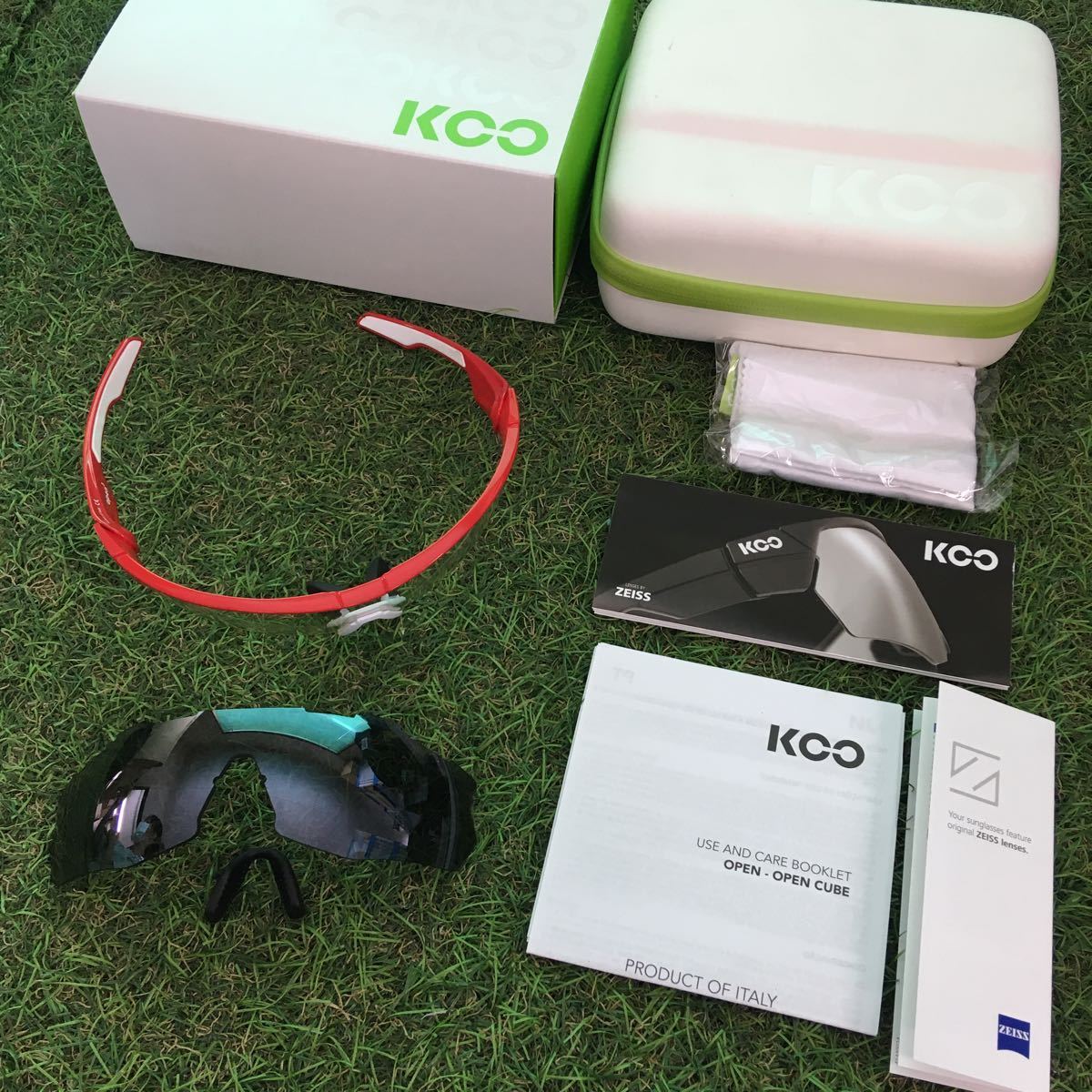 BD013 KASK KOO カスク クー OPEN CUBE ASIAN サングラス 自転車 ロードバイク MTB ケース汚れ有り 展示品 自転車 アクセサリ(スポーツサングラス)｜売買され ...