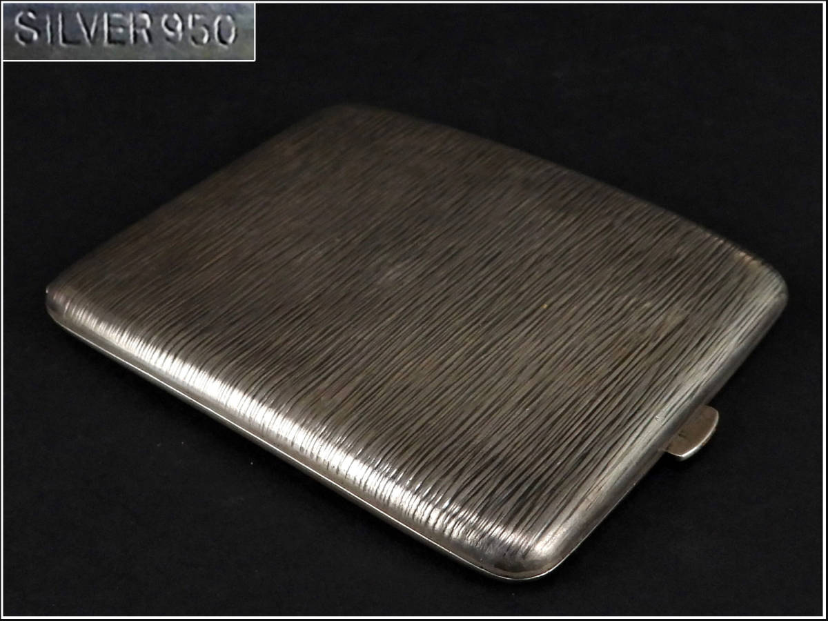 騰立 アンティーク レトロ シルバー タバコケース 煙草入れ 喫煙具 重さ約94.6g 検銀瓶鉄砲口土瓶急須 220150(その他)｜売買され ...