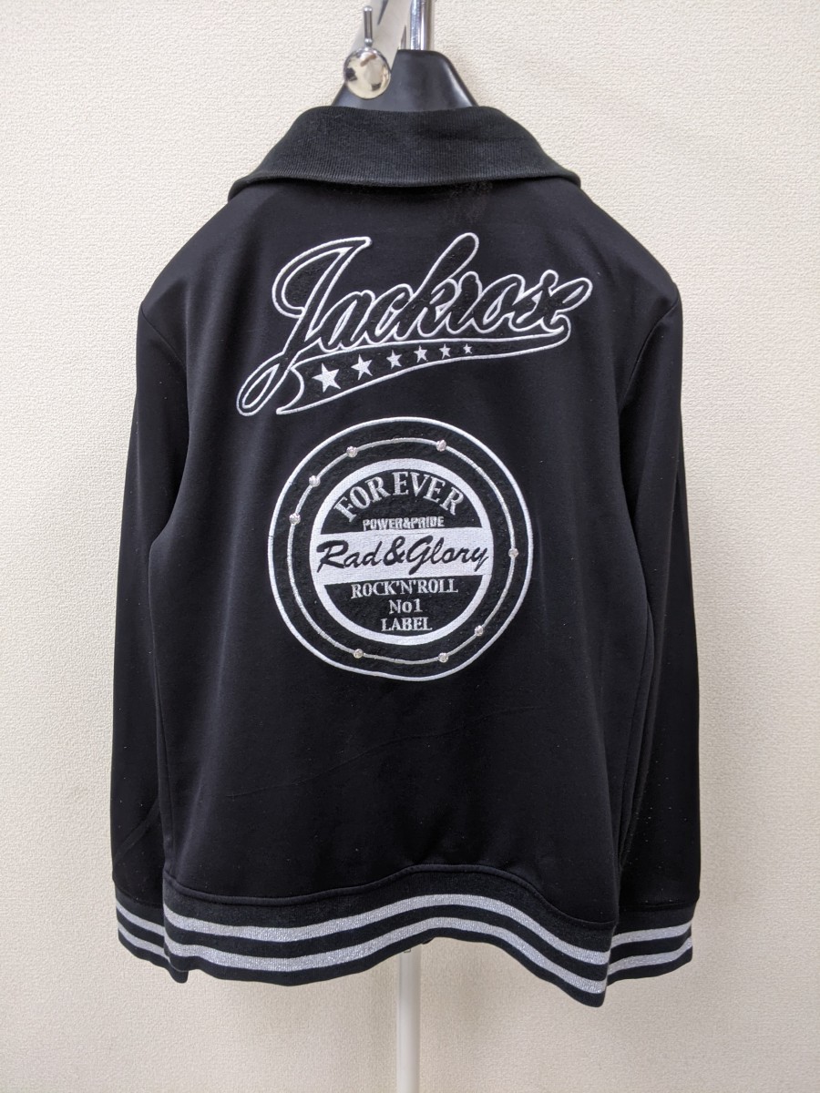 JACKROSE 刺繍 バックデカロゴ ジャージブルゾン レディース 4 黒白 ジャケット 105(Lサイズ)｜売買されたオークション情報、yahooの商品情報をアーカイブ公開 ...