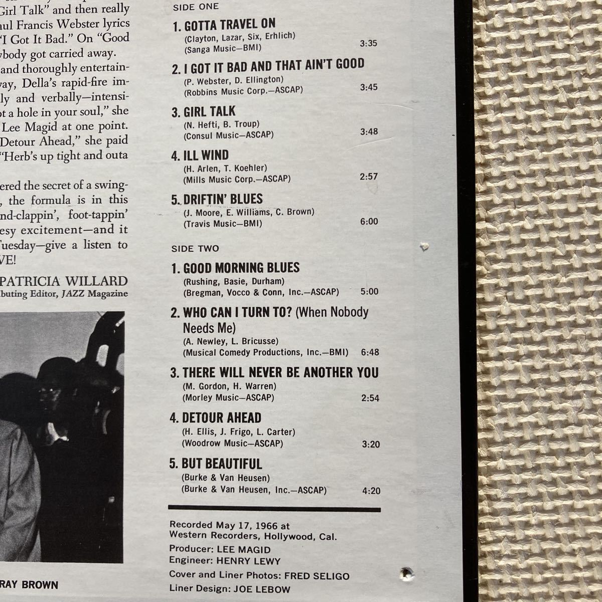 デラ リース DELLA REESE／LIVE... with BILL DOGGETT SHELLY MANNE RAY BROWN HERB ELLIS and BOBBY BRYANT ...