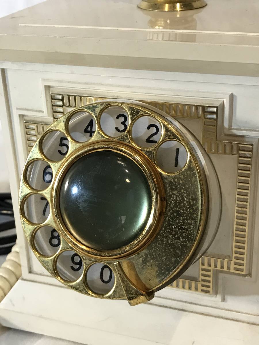 昭和レトロ アンティーク ダイヤル式電話機 田村電機 パルテフォン D-005 A1白 ホワイト カフェバー オブジェ インテリア(電話機)｜売買されたオークション情報、yahooの商品情報を ...