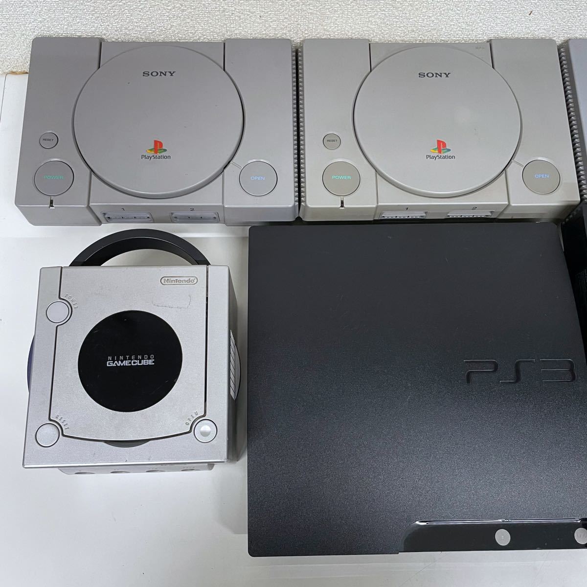 GMK-058 ジャンク ゲーム機 10台セット まとめ売り PS PS one PS2 PS3 ゲームキューブ Wii 本体のみ SONY ソニー Nintendo 任天堂(テレビゲーム ...