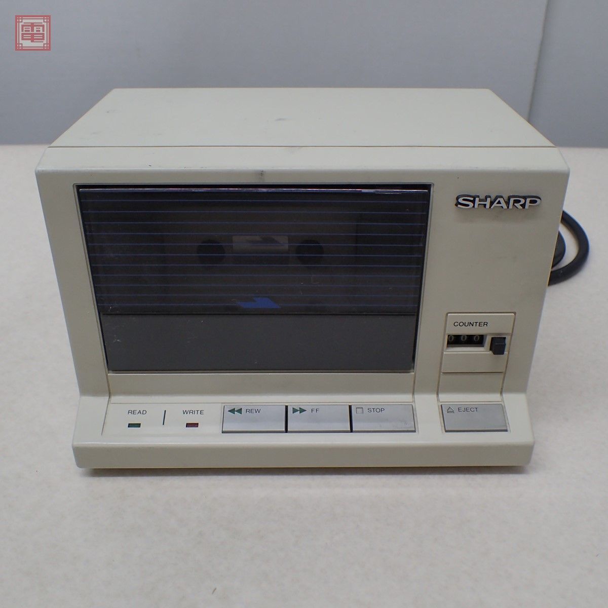 SHARP MZ-2200用 データレコーダ MZ-1T02 通電OK 破損有り ジャンク パーツ取りにどうぞ【20 その他