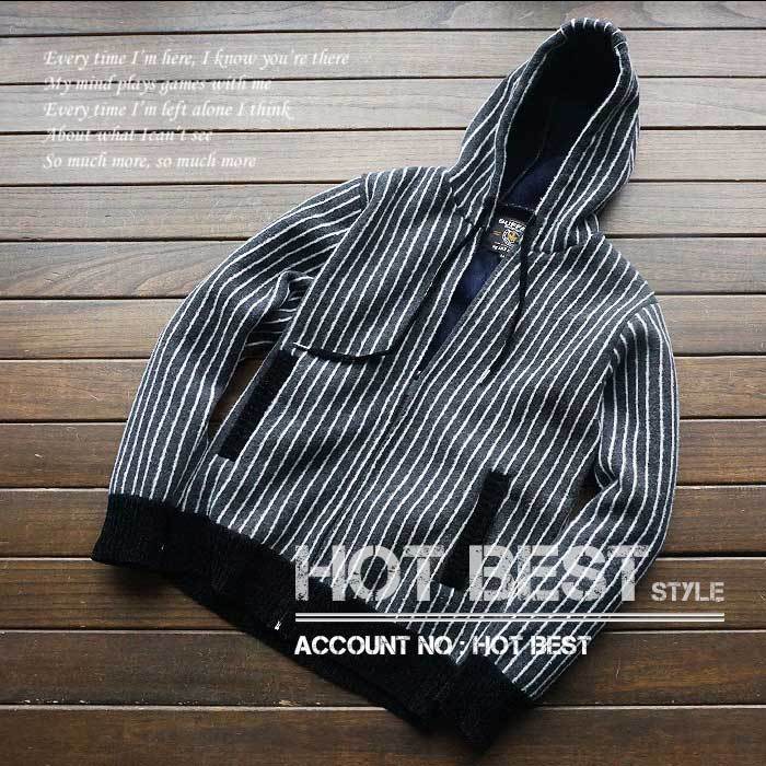 BUFFALO WOOL混 裏フリース メンズ フード ライニングボア ジップアップ パーカーニット切替ジャケットブルゾン L /2767(Lサイズ)｜売買されたオークション情報、yahooの ...