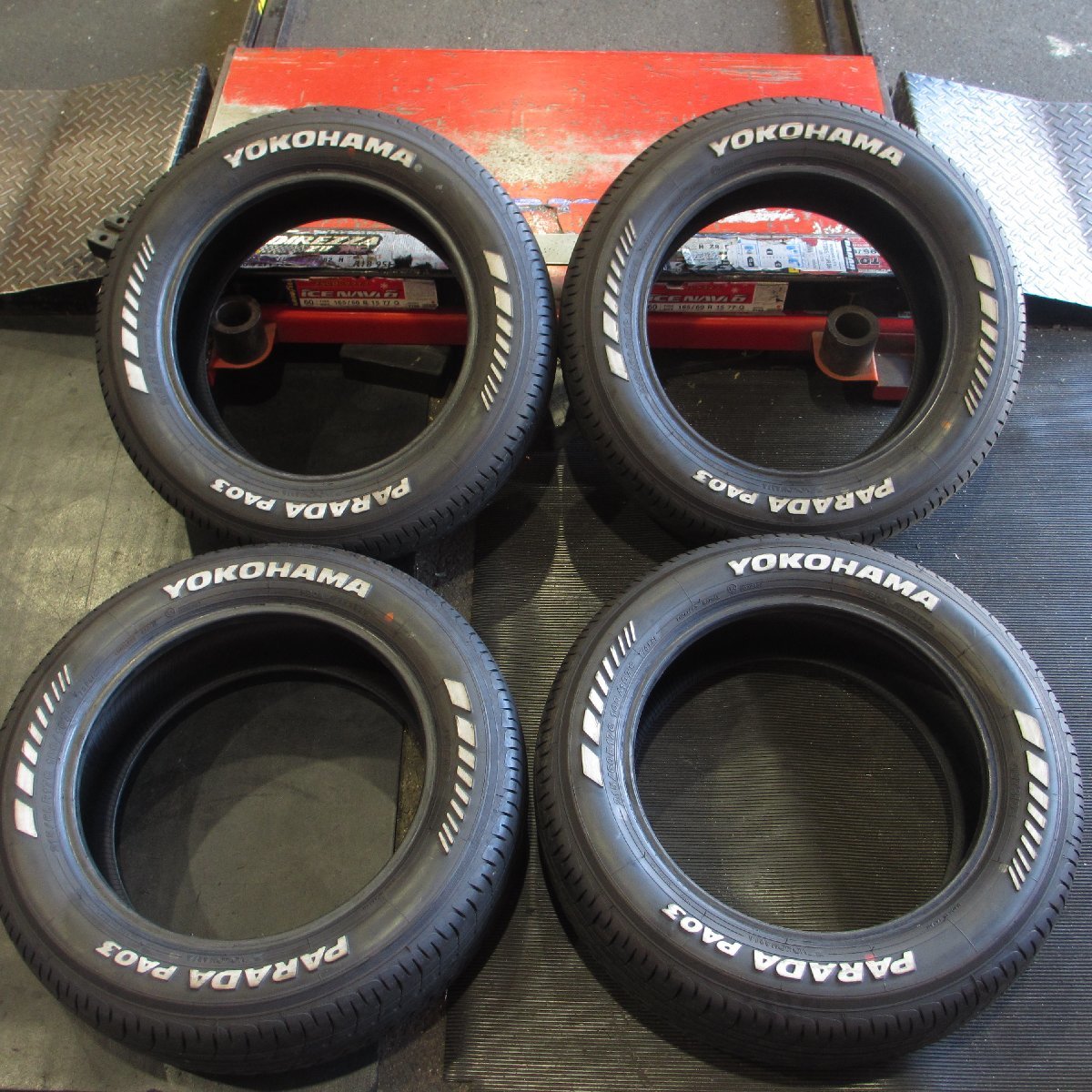 サマータイヤ ヨコハマ PARADA PA03 17インチ 215/60R17C 109/107S 4本(中古品)｜売買されたオークション情報 ...