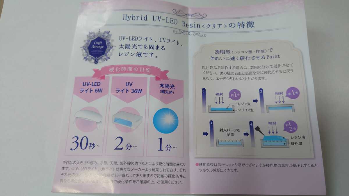 1円~ レジン液 5本 クラフトアレンジ ハイブリッド 65g UV－LEDランプ 透明硬さ改良クリアタイプ 大容量 ハード仕様 ハイブリット最安(ビーズ細工)｜売買されたオークション情報 ...