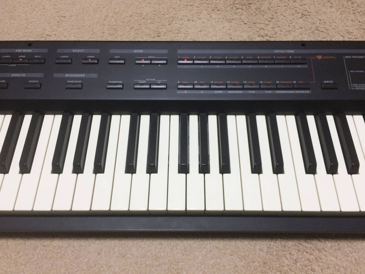 イタリア製/ /取説有 Roland A-33 MIDI キーボード コントローラー 76鍵 / ローランド MIDI鍵盤 Made in ...
