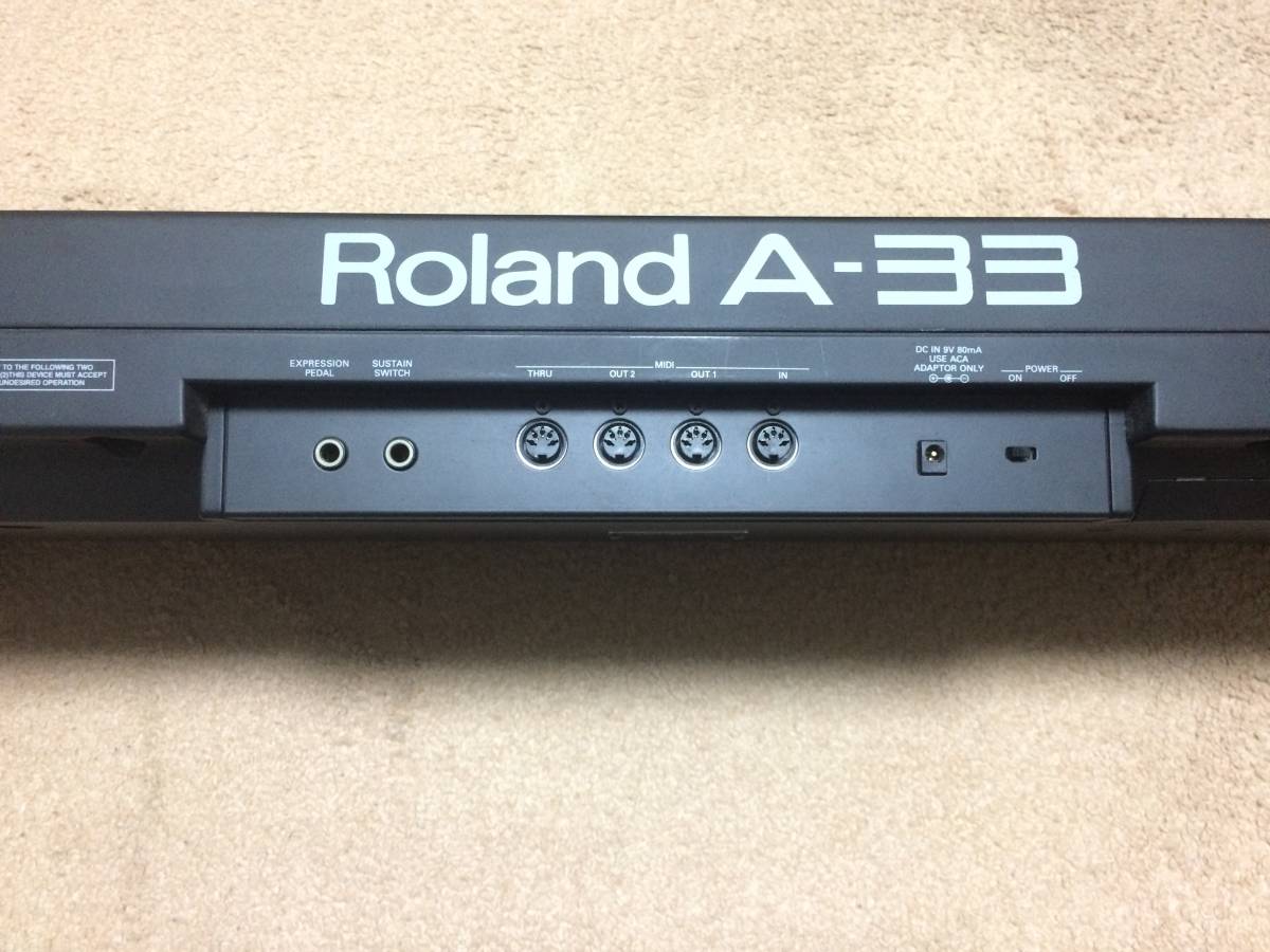 イタリア製/ /取説有 Roland A-33 MIDI キーボード コントローラー 76鍵 / ローランド MIDI鍵盤 Made in ...