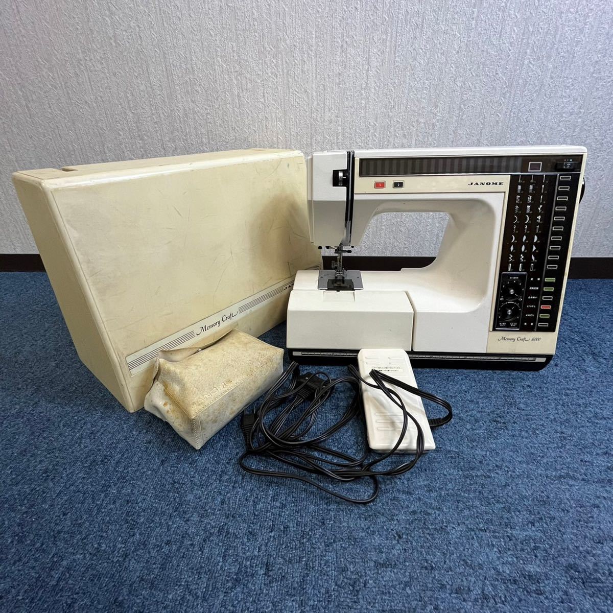 1円スタート 通電OK JANOME Memory Craft6000 MODEL 6000 ジャノメ ジャノメミシン コンピューターミシン ...