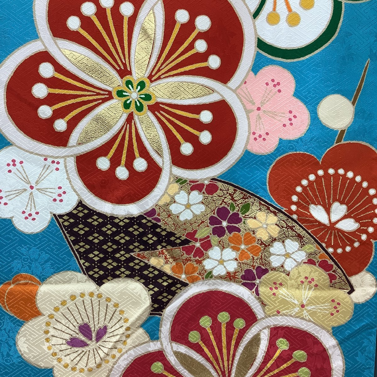 きものcocon 振袖 金駒刺繍/成人式/卒業式/結婚式/正絹/水色系/身丈174.5/裄71 11-28-12K-0187-i(振袖)｜売買されたオークション情報、yahooの商品情報を ...