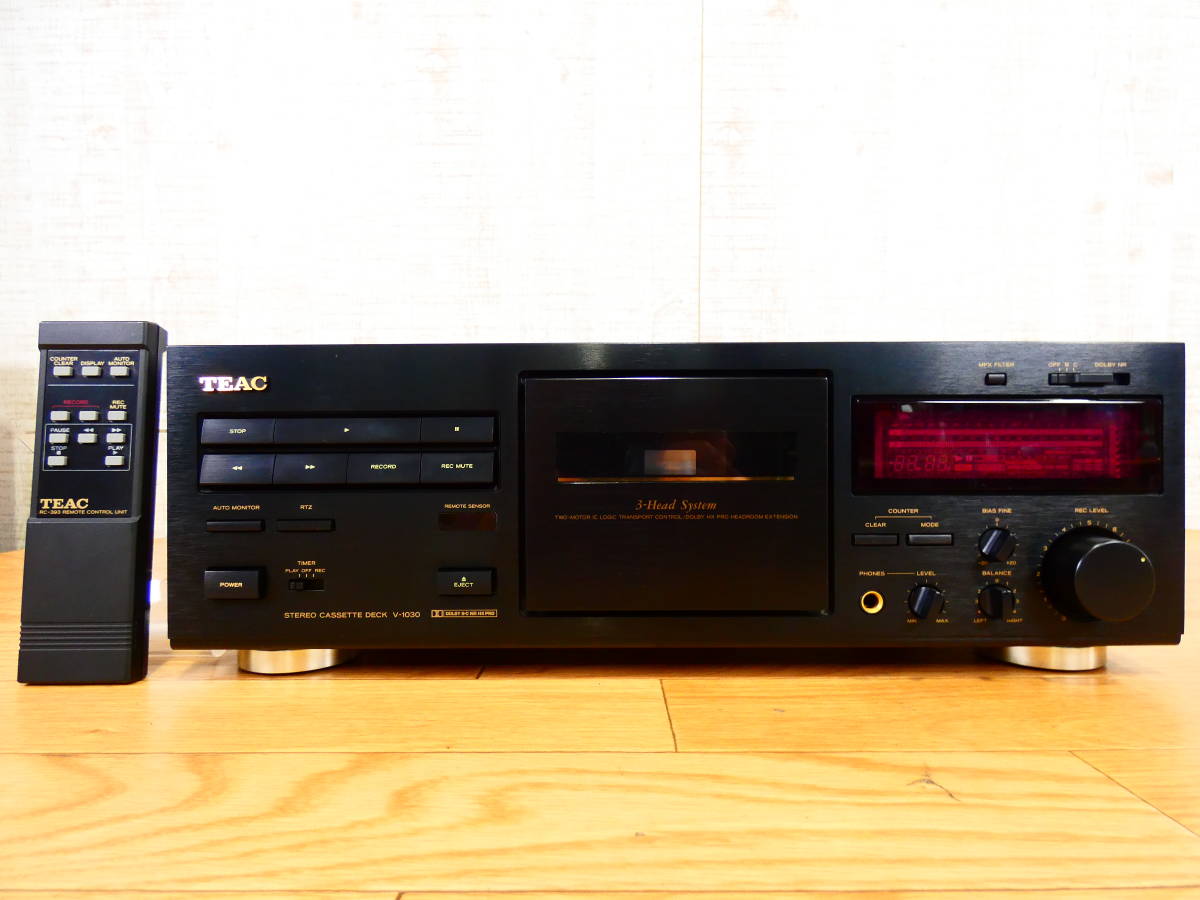TEAC ティアック V-1030 3ヘッド カセットデッキ 音響機器 オーディオ @100 9503-1(一般)｜売買されたオークション情報、yahooの商品情報をアーカイブ公開 ...
