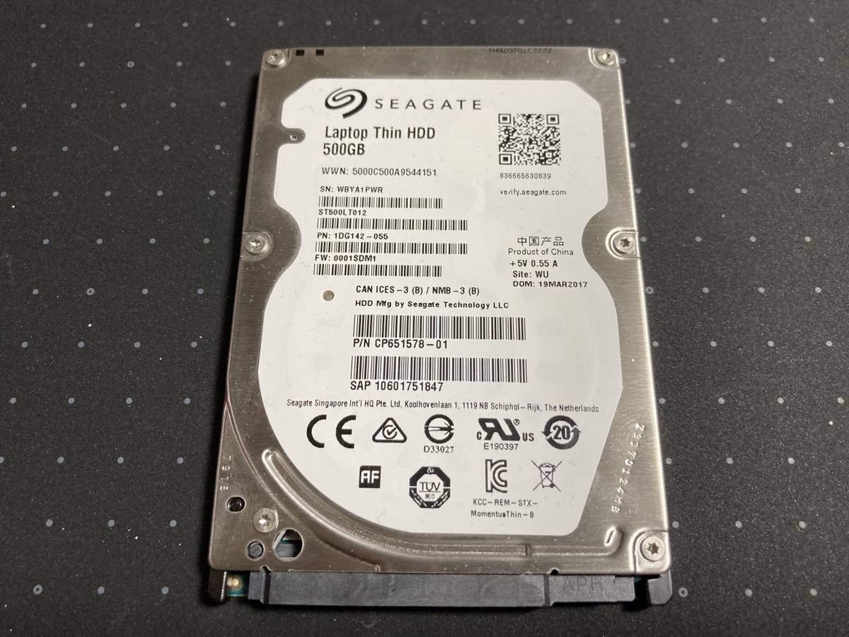 み 薄型対応 Seagate ST500LT012 500GB 2.5inch 7mm厚(500GB～)｜売買されたオークション情報 ...