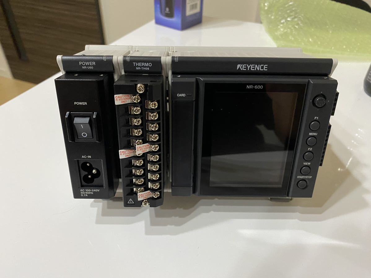 同様 KEYENCE キーエンス マルチ入力データ収集システム NR-600 + NR-TH08 + NR-U60 データロガー 温度 熱電対 ...