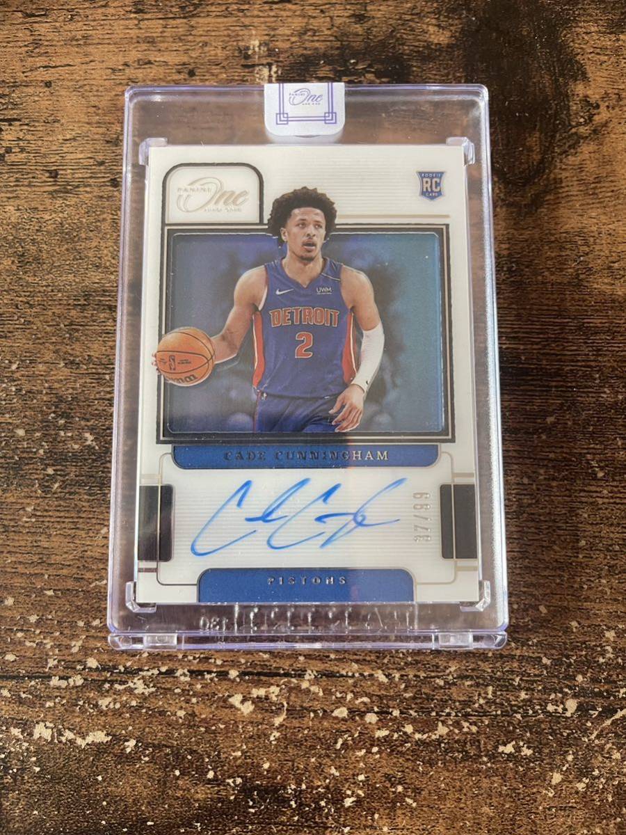 Panini NBA one and one 2021-22 Cade Cunningham RC ルーキー直書きサインカード Rookie ...