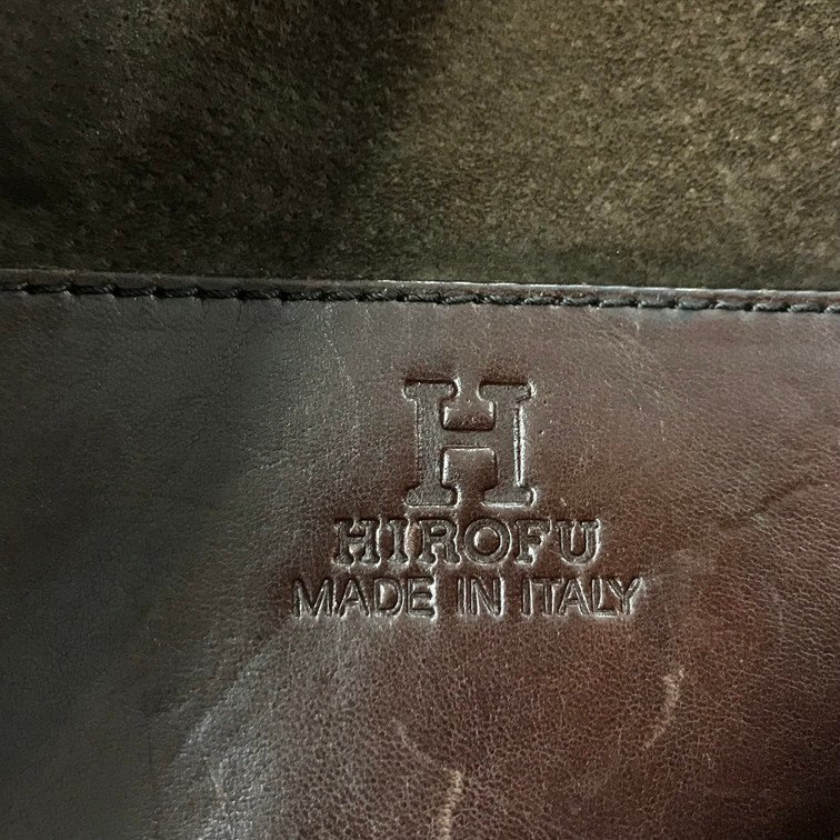 AKAP4013 HIROFU ヒロフ レザー トート バッグ ブラウン(ヒロフ)｜売買されたオークション情報、yahooの商品情報をアーカイブ公開 - オークファン（aucfan.com）