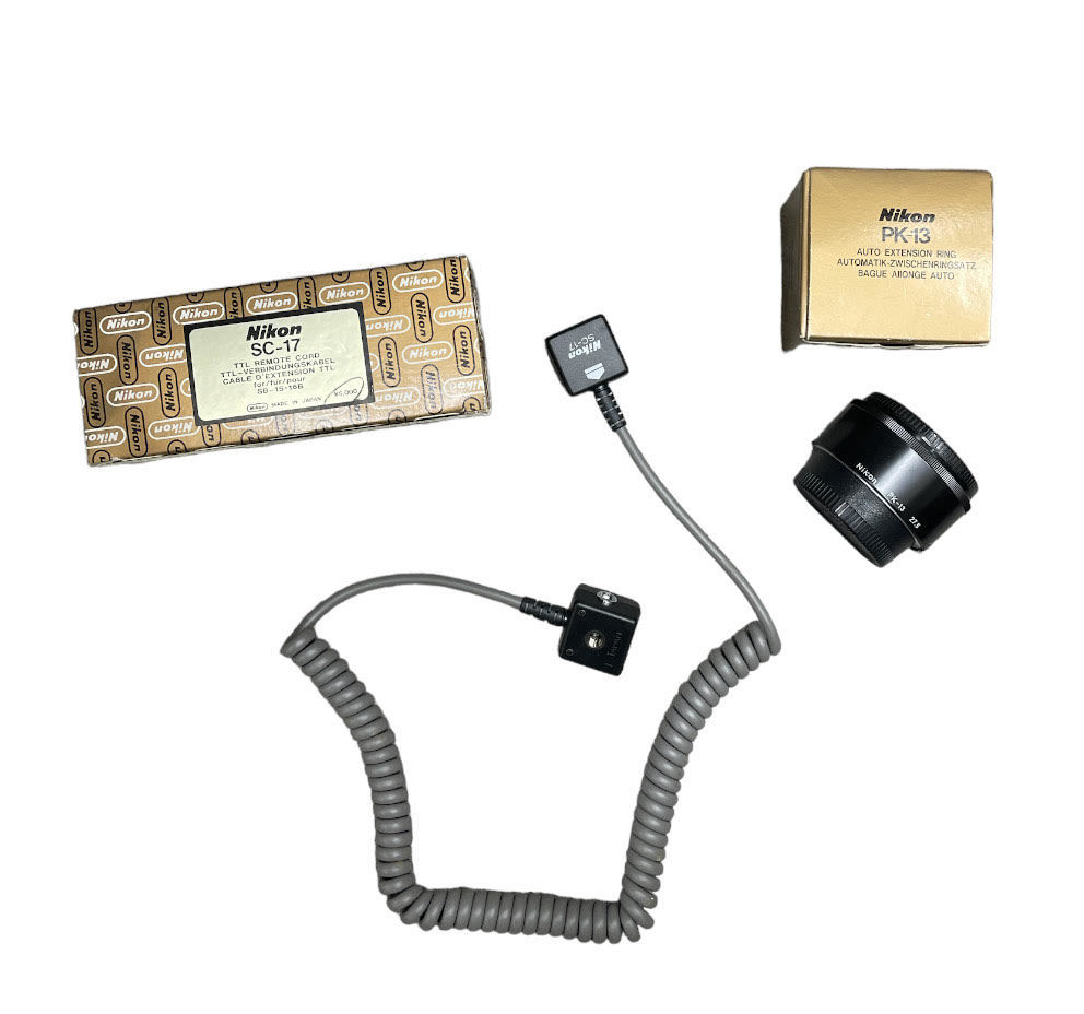 ニコン Nikon SC-17 TTL リモートコード Nikon PK-13 オート接写リング セット 箱付き(その他)｜売買された ...