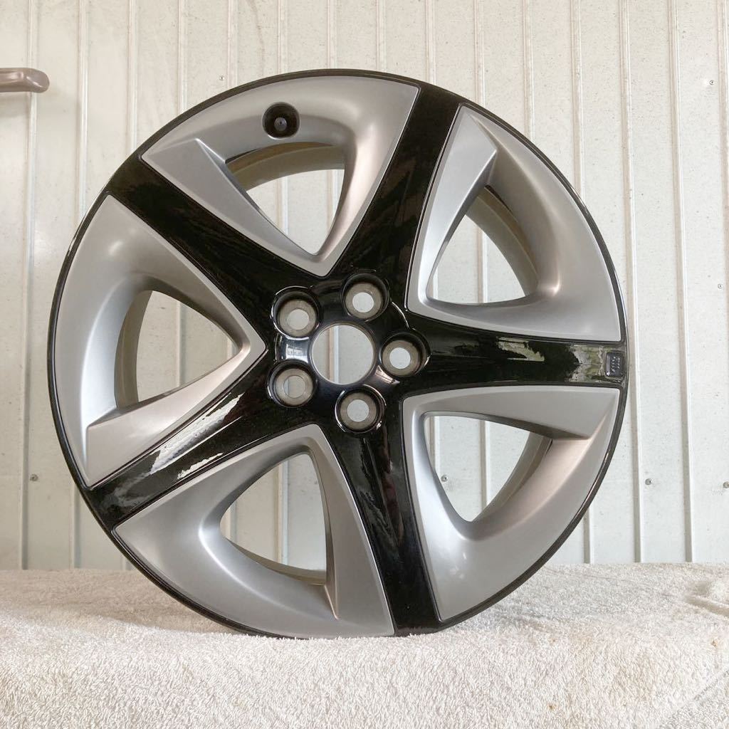50系 プリウス ZVW51 ZVW52 純正 アルミホイール 1本 ブラック シルバー 17インチ 7J 17×7 5穴 インセット+50 ...