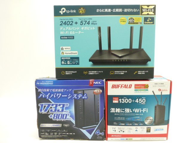 ジャンク NEC BUFFALO NETGEAR ネットギア バッファロー 無線LANルーター Wi-Fiルーター 親機 複数台同時 Wi ...