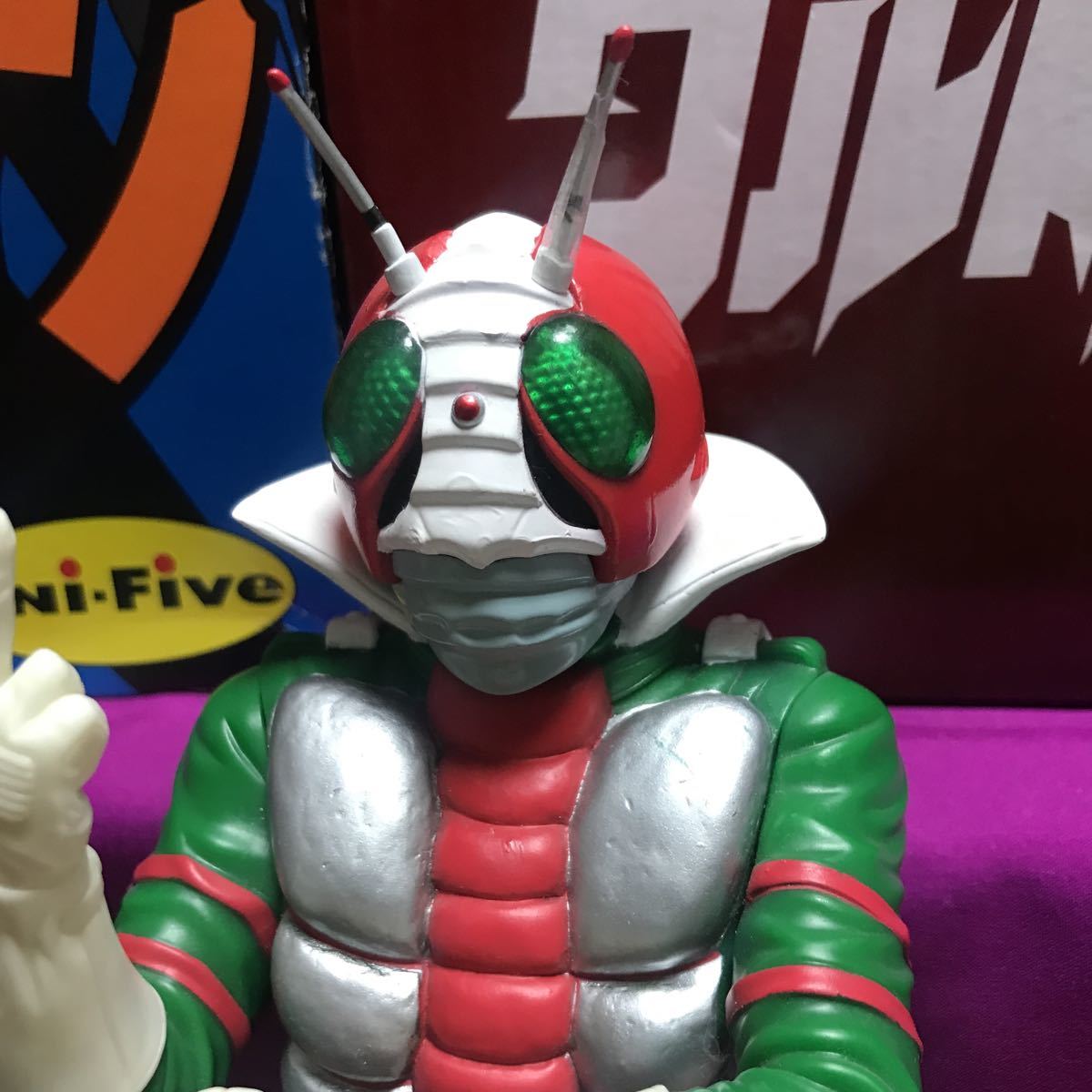 isng 仮面ライダーV3 ビッグサイズソフビフィギュア 巨大 大型 特大ソフビフィギュア 高さ約28cm(仮面ライダーV3)｜売買された ...