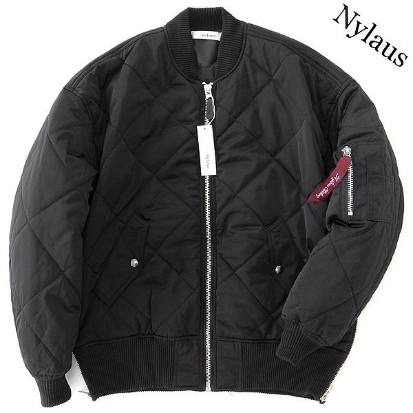 ナイラス 高密度 メモリー ツイル 中綿 キルティング MA-1 ジャケット M 黒 J53804 秋冬 メンズ Nylaus ビッグ フライト ブルゾン(Mサイズ)｜売買されたオークション ...