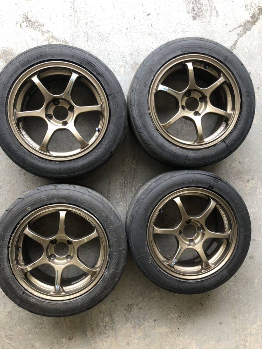 ヨコハマ アドバンレーシング RGⅡ 15インチ 7JJ +41 NS-2R 195/55ZR15 pcd100 4穴 ブロンズ(ラジアル ...