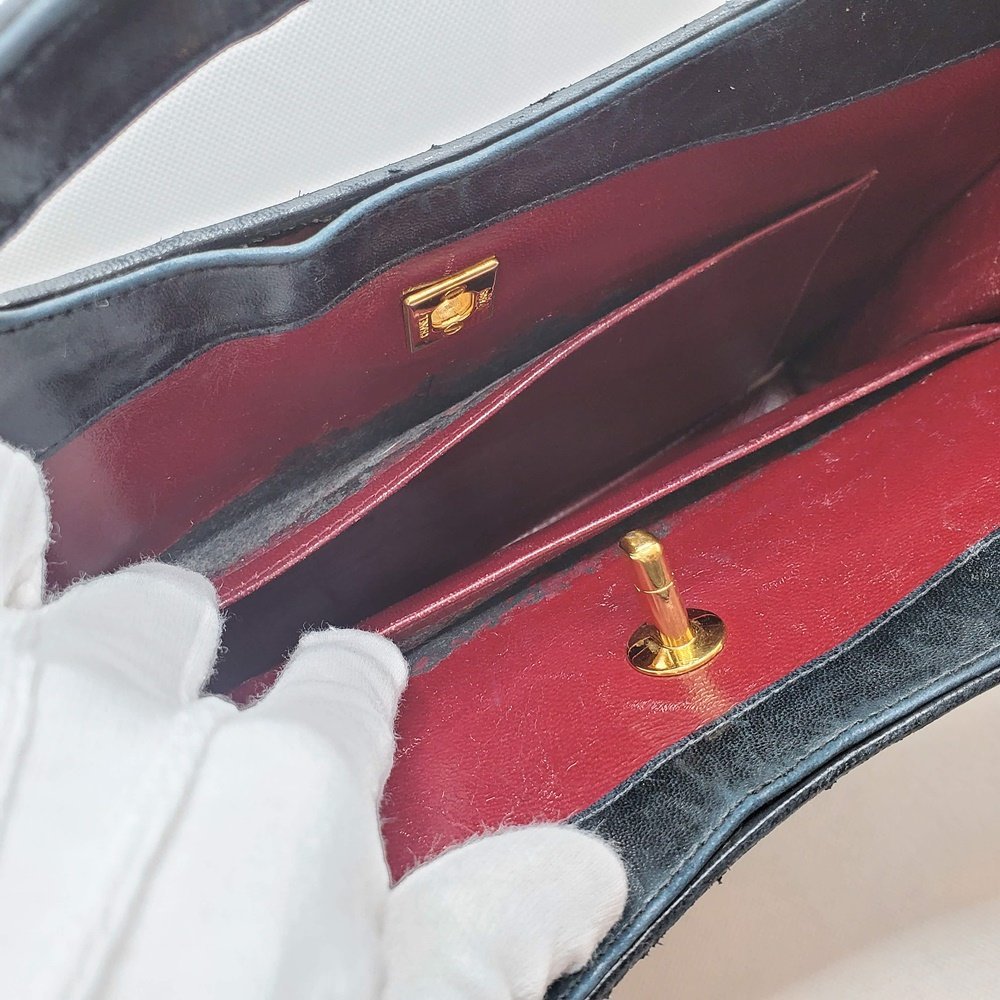 TO1 シャネル CHANEL マトラッセ 2way Wチェーン ショルダーバッグ トートバッグ ターンロック ゴールド金具 1番台 ブラック 黒(ショルダーバッグ)｜売買されたオークション ...