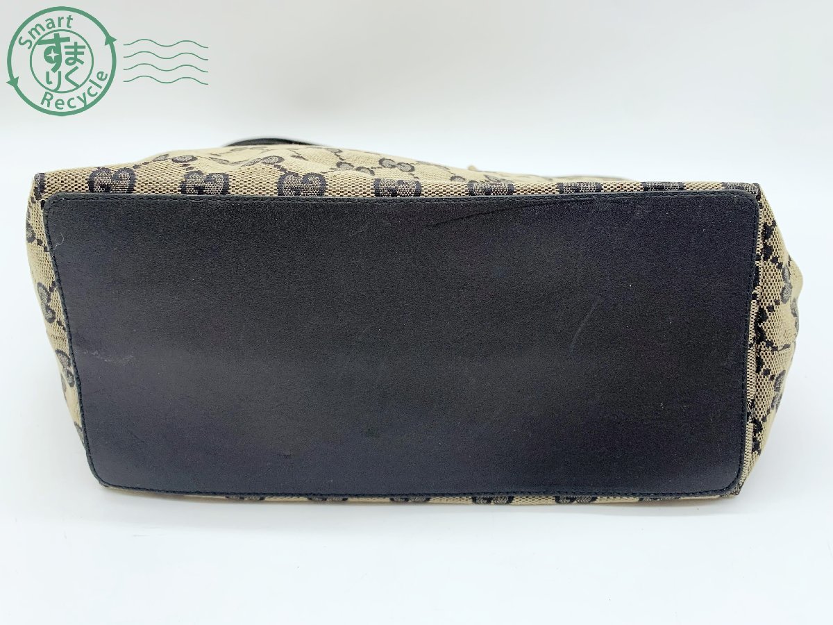 02420310 GUCCI グッチ 002 1098 3444 トートバッグ GGキャンバス ブラック系 ハンドバッグ 手提げ ブランド 鞄 ...
