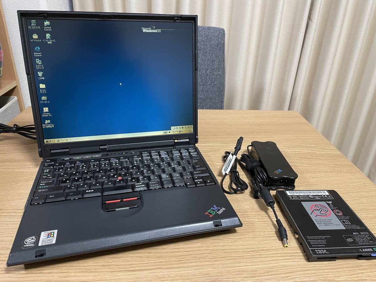 IBM ThinkPad A21e 2655-42J Cel700MHz/20GB HDD/128MB RAM/CD-ROM/FDD/14.1 ...