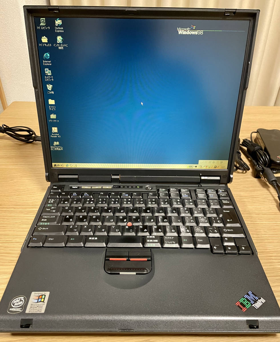 IBM ThinkPad A21e 2655-42J Cel700MHz/20GB HDD/128MB RAM/CD-ROM/FDD/14.1 ...