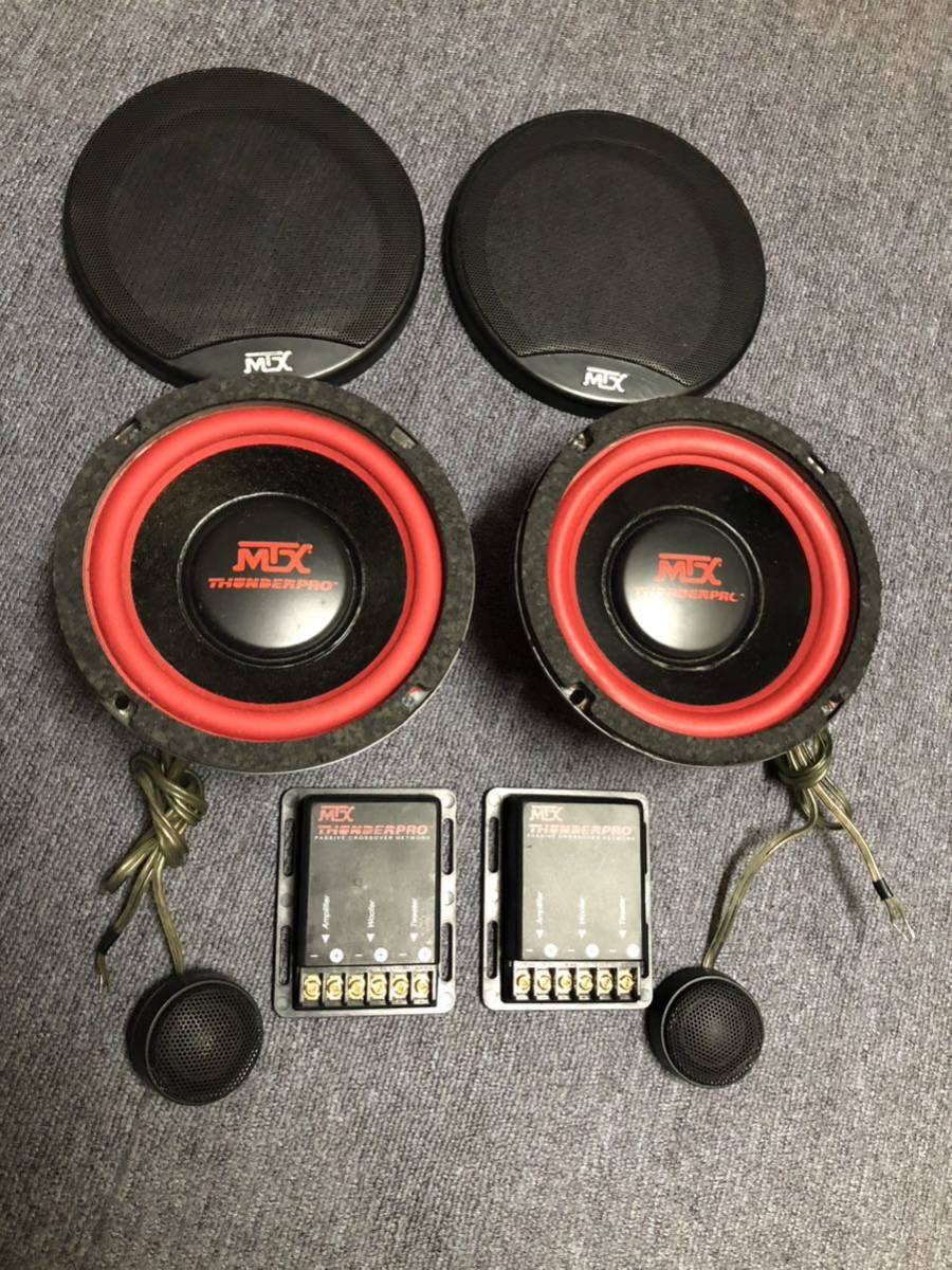 MTX THUNDER PRO TP640 スピーカーセット ウーハー ツィーター クロスオーバー 当時物 90s ローライダー(17cm ...