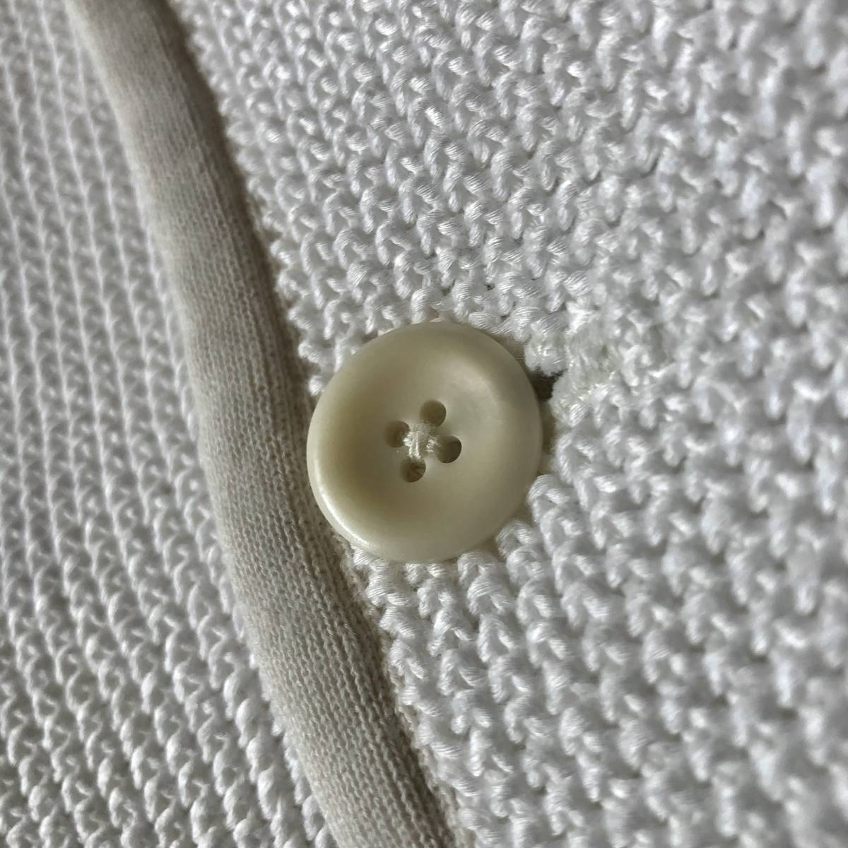 A29 トゥモローランド トリコ TOMORROWLAND tricot 爽やか ニット シングル ジャケット ストレッチ カーディガン M表記 白 ホワイト 春秋(Mサイズ)｜売買された ...