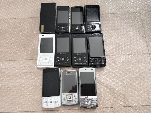 動作未確認 ジャンク ガラケー 11台まとめ出品 softbank 709SC/810P/816SH/911T/920SC/920T ...
