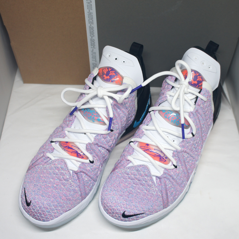 NIKE LEBRON XVⅢ 26.5cm マルチカラー ブラック-クロリン ブルー レブロン18 CQ9283-900 メンズ スニーカー ...