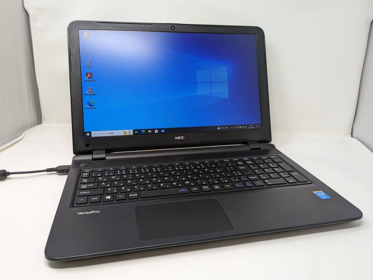 15.6"ノートPC NEC VersaPro VK20LF-N Core i3-5005U 2.0GHz/4GB/ 500GB/DVDマルチ/WiFi/WebCam/Windows10 ...