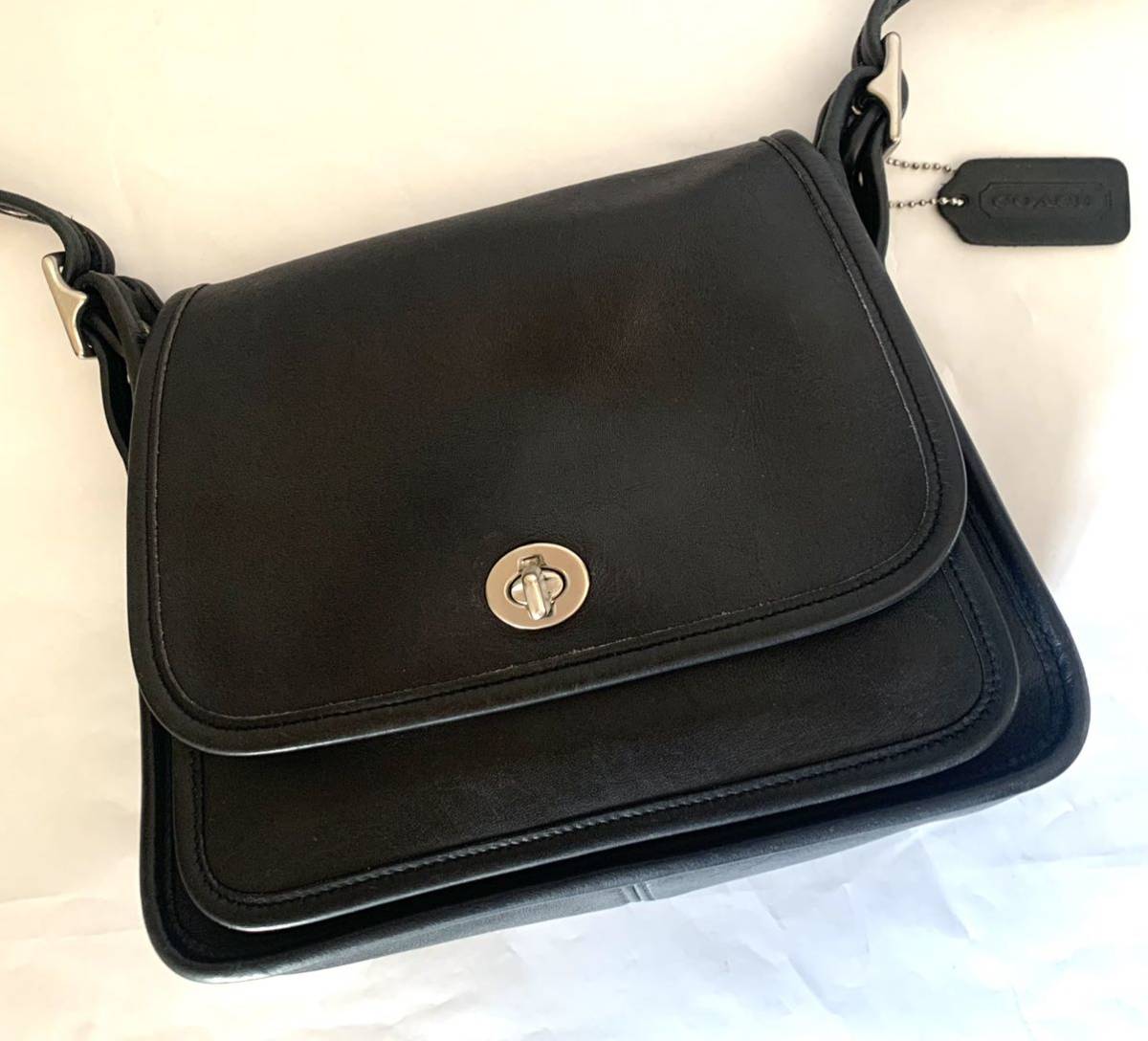 COACH オールドコーチ レザー ショルダーバッグ ブラック ヴィンテージ 9061(女性用)｜売買されたオークション情報、yahooの商品 ...