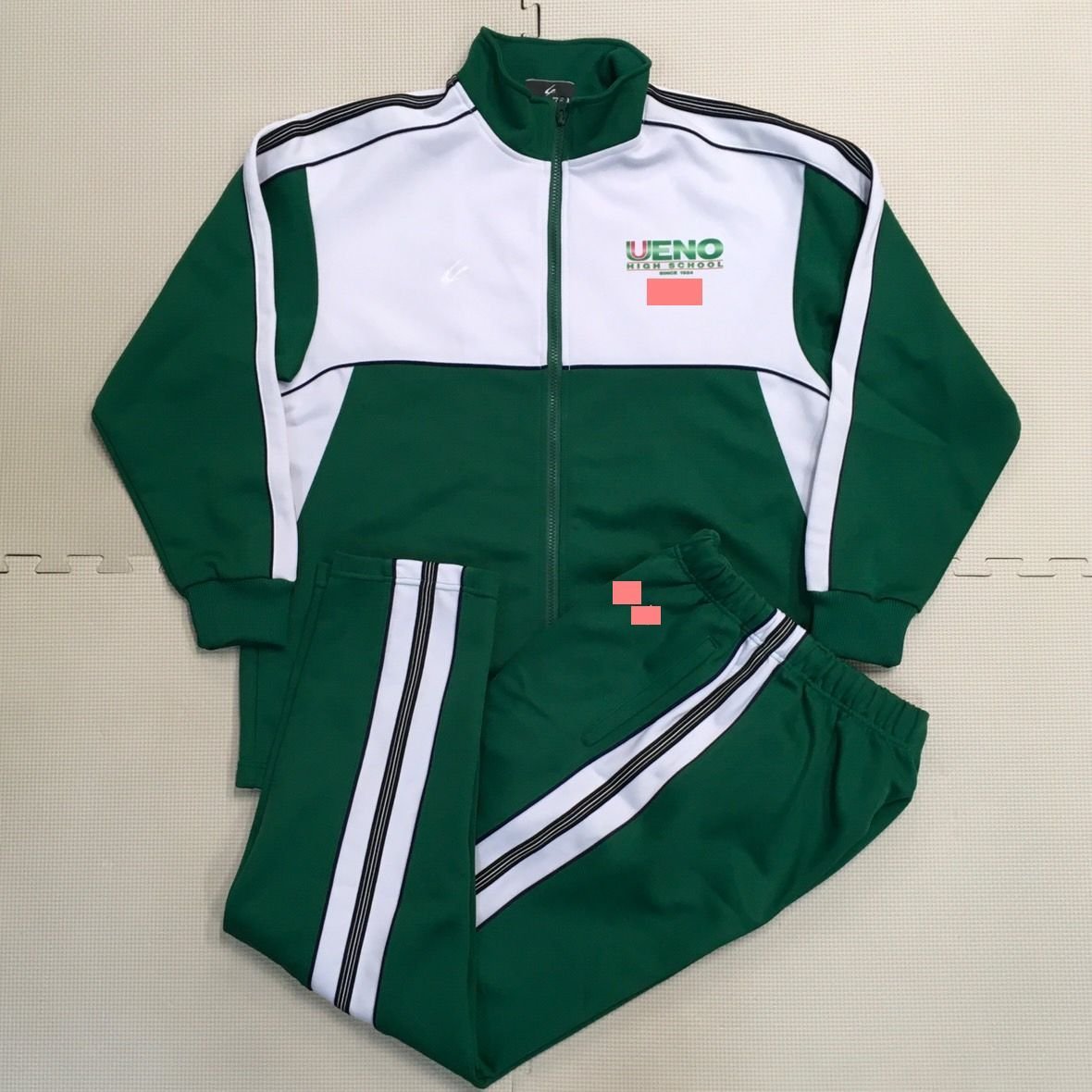 ASJ819-2 東京都 上野高校 ジャージ 上下セット /cramerPRO/M/L/長袖/長ズボン/緑×白×黒/体操着/体操服/運動着/卒業生品(体操服)｜売買されたオークション情報 ...
