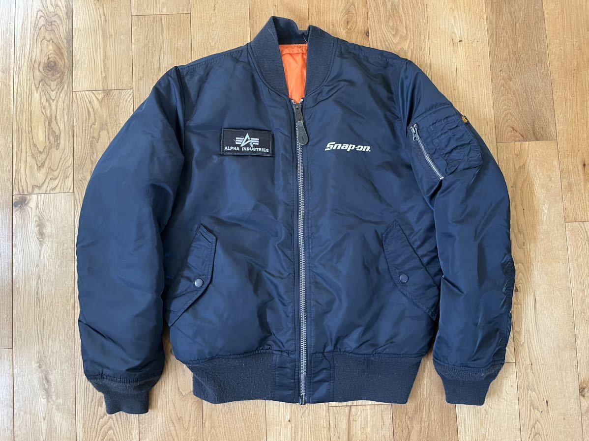 ALPHA snap on MA-1 フライトジャケット XL ネイビー アルファ(XLサイズ以上)｜売買されたオークション情報、yahooの ...