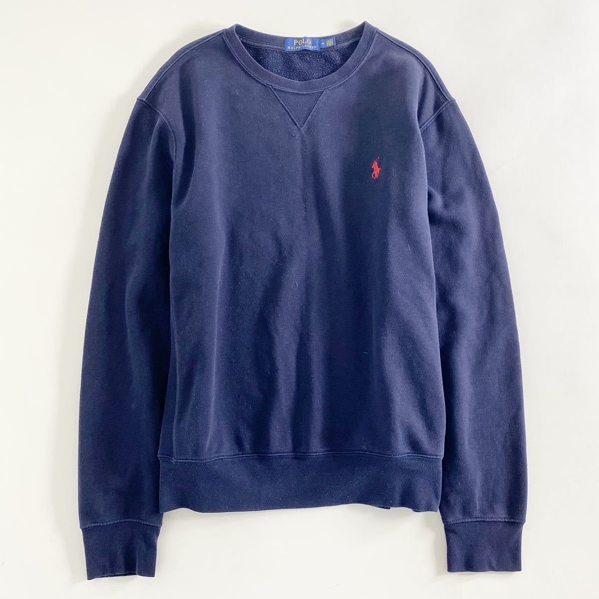 Ae13 POLO RALPH LAUREN ポロラルフローレン スウェットトレーナー サイズM ネイビー メンズ アメカジ 紳士服 ...