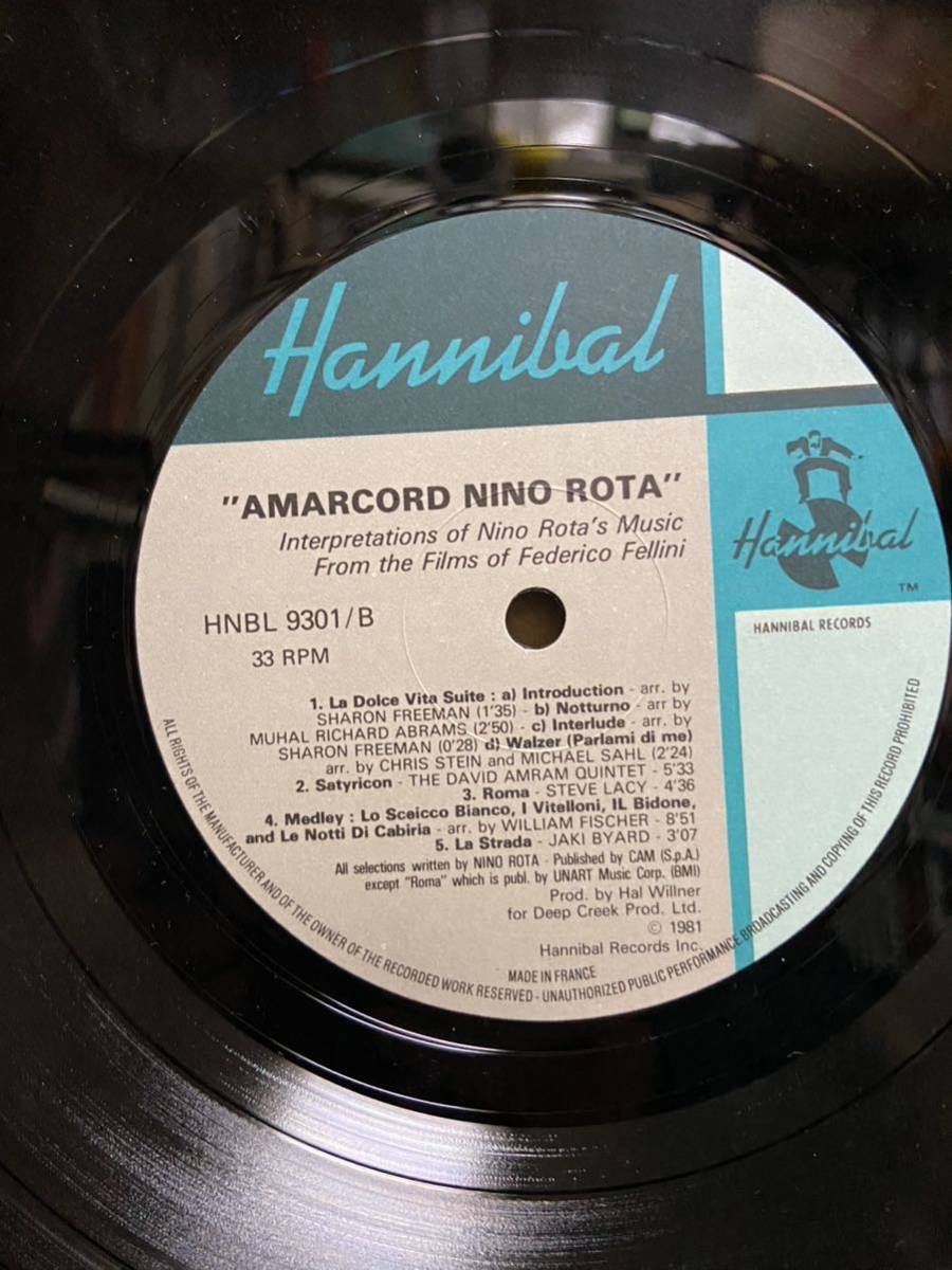Various / Amarcord Nino Rota / Hannibal Records HNBL 9301 steve lacy ...