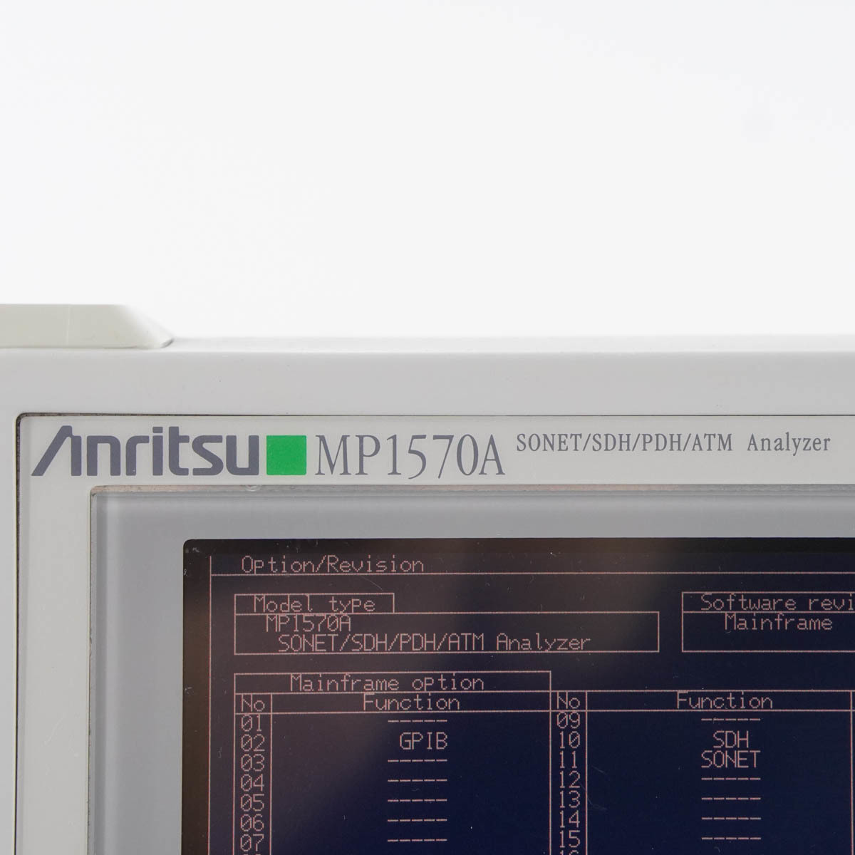 JB 現状販売 MP1570A Anritsu SONET/SDH/PDH/ATM Analyzer OPT 02 10 11 アンリツ ...