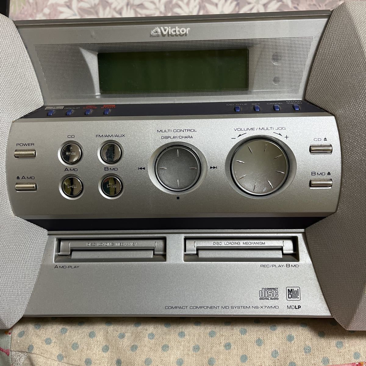 victor ビクター conpact component MD system NS-X7WMD-S シルバー(一般)｜売買されたオークション ...