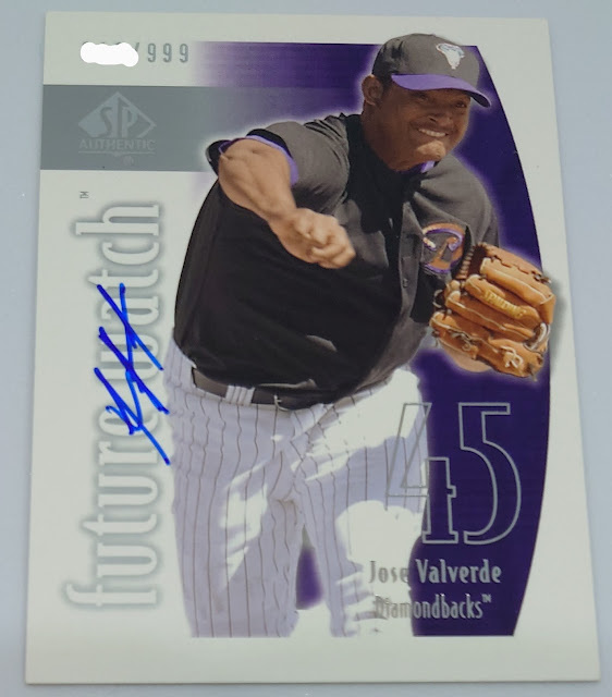 ホセ バルベルデ 直筆サイン Jose Valverde 2002 Upper Deck SP Authentic Future Watch Rookie Auto RC Autograph ...
