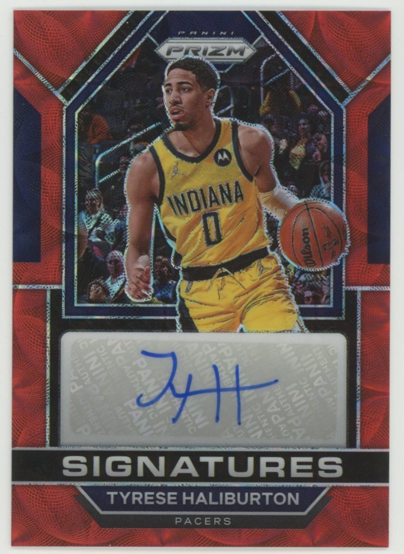 Tyrese Haliburton 2022-23 Panini Prizm Choice Signatures 直筆サインカード ...